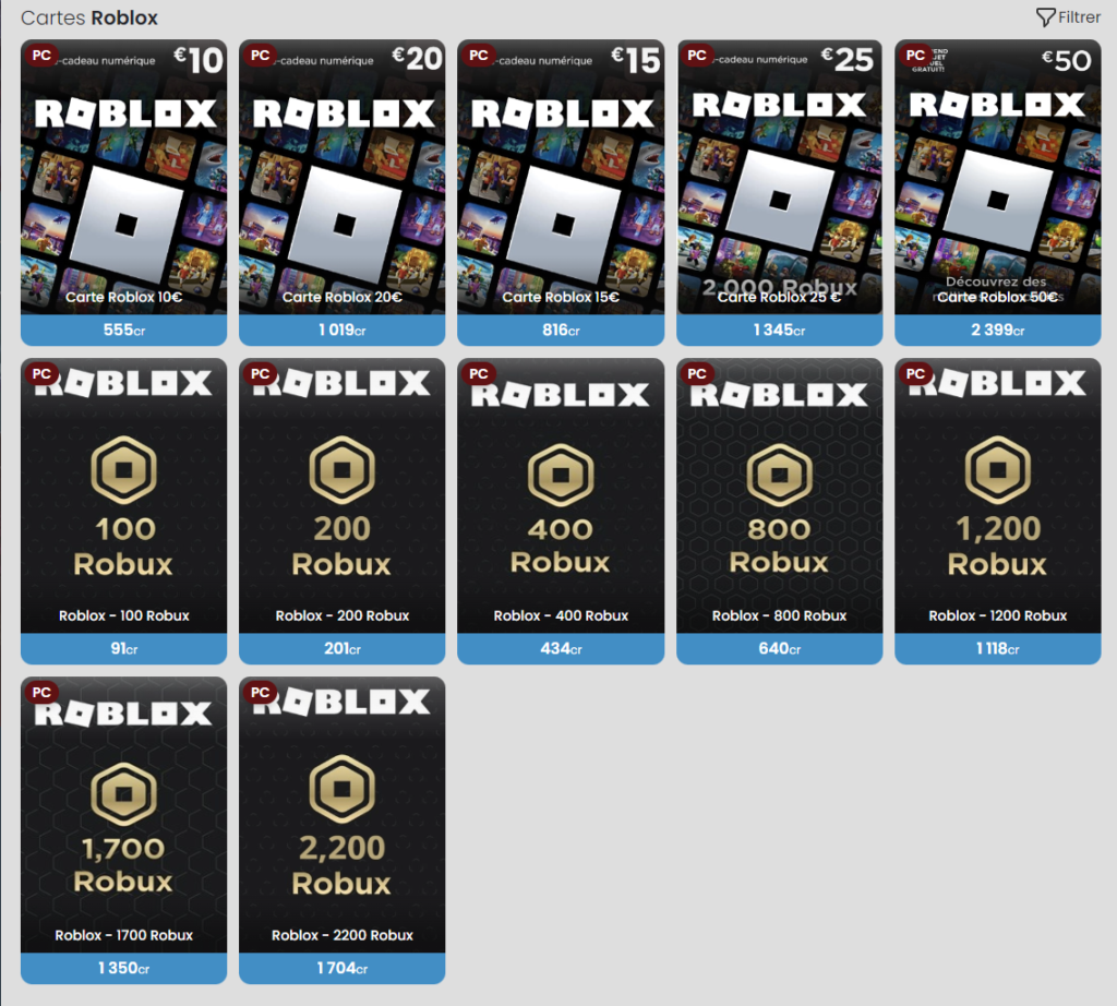 Guide Comment Obtenir Des Robux Pour Roblox